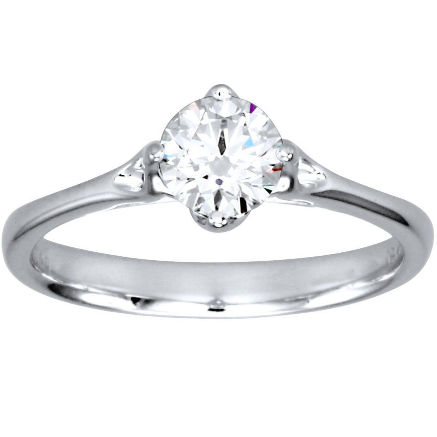 Lumina Ideal Cut Diamond Magnolia Solitaire Diamond Engagement Ring in ...